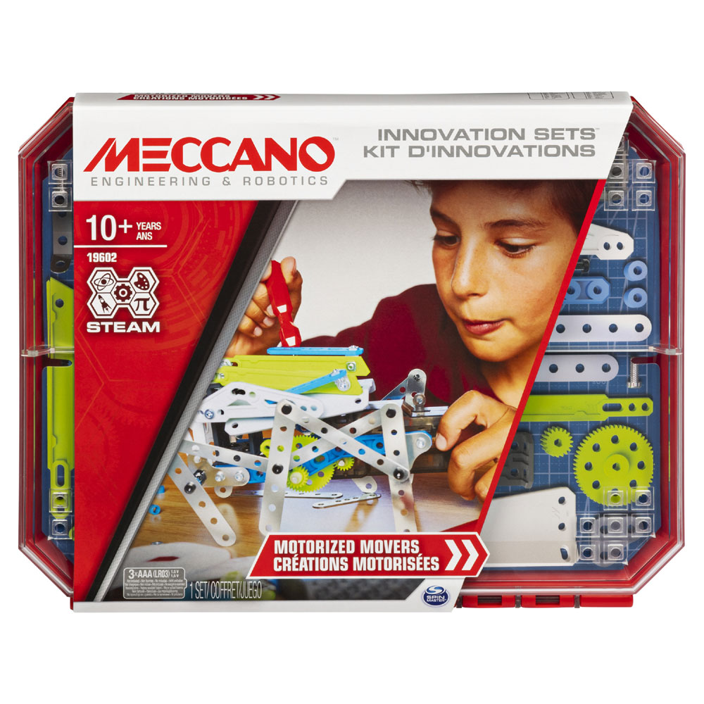 Meccano, Set 5, Motorized Movers STEAM Building Kit with Animatronics ...