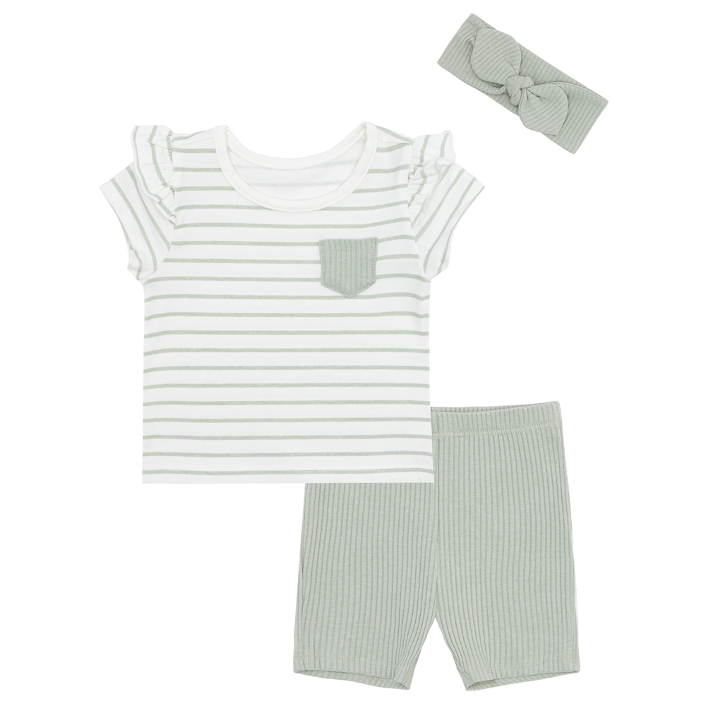 Petit Lem Bébé cx Ensemble Short Tricot Bleu Pâle | Babies R Us Canada